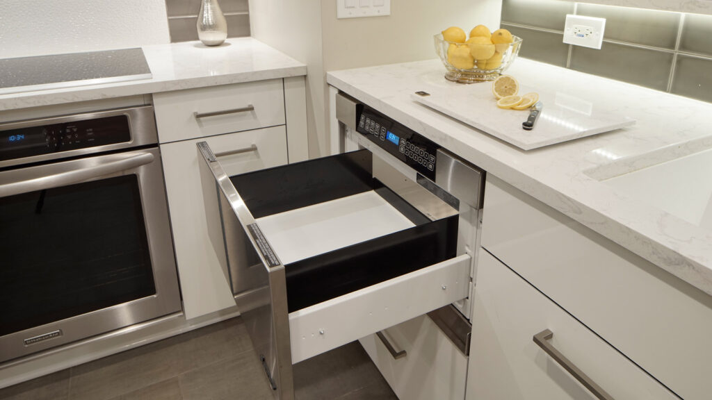 Contemporary Chic Condo Kitchen - Drury Design