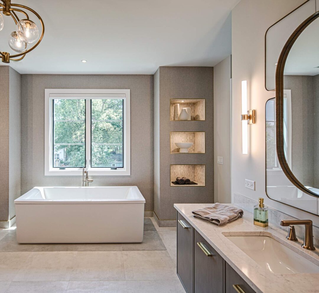 Spa-Inspired Master Bath - Elmhurst, IL - Drury Design