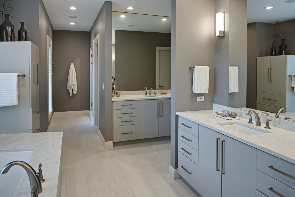 Spa-Inspired Primary Bath - Highland Park, IL - Drury Design