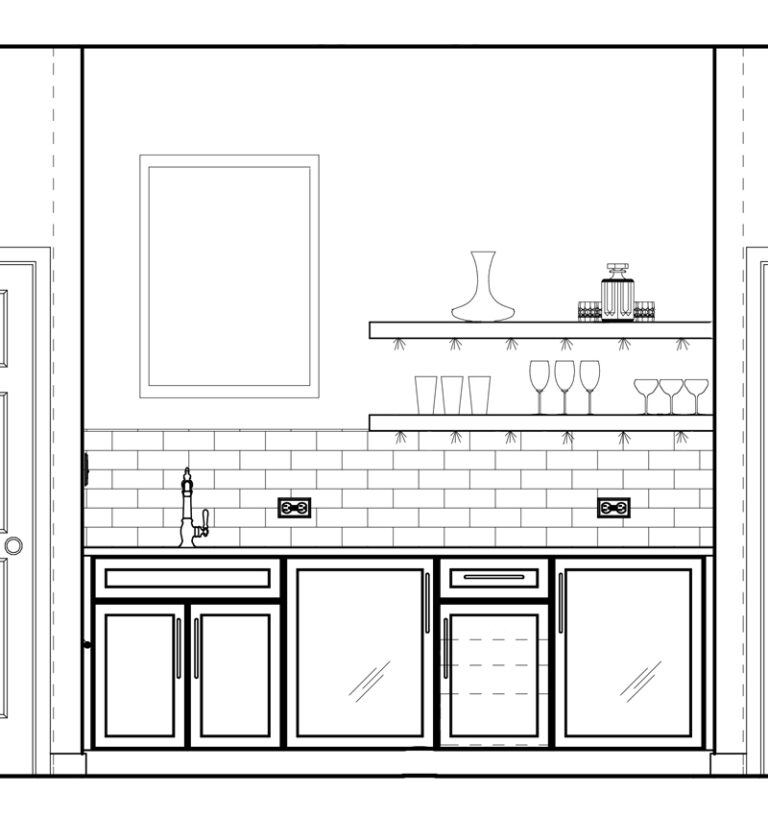 Sleek and Sophisticated Wet Bar - Glen Ellyn - Drury Design