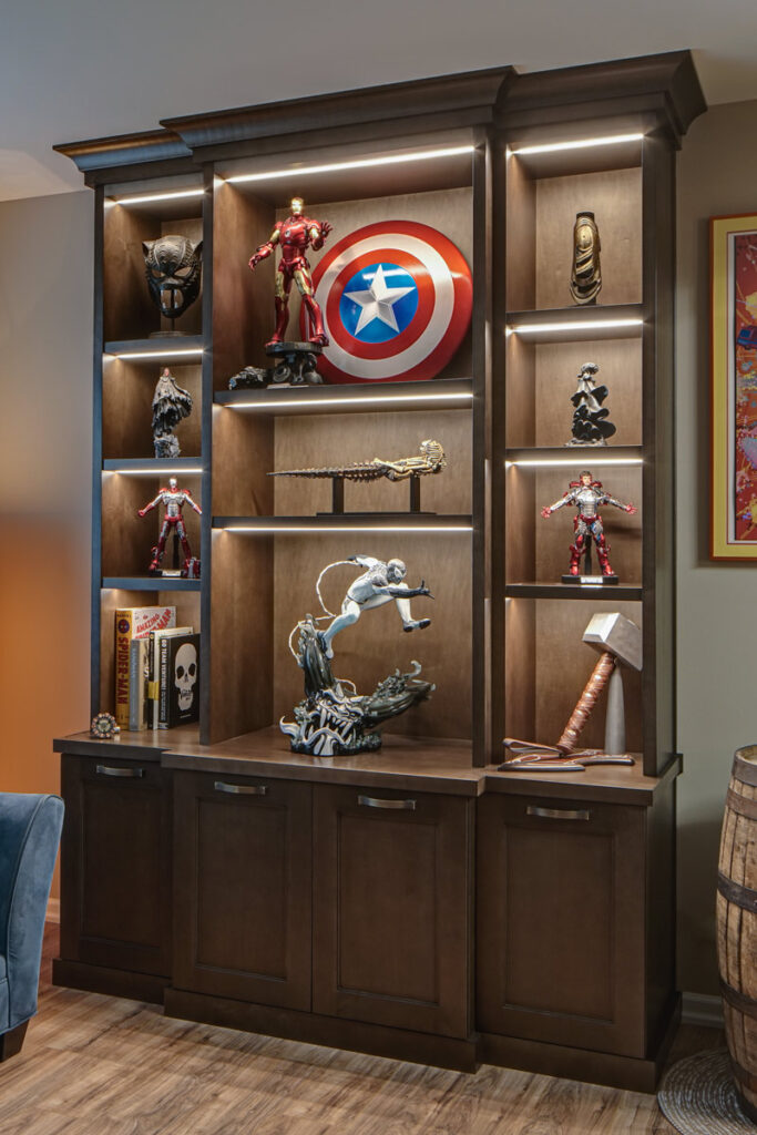 Custom Home Bar for Collectors - Huntley, IL - Drury Design