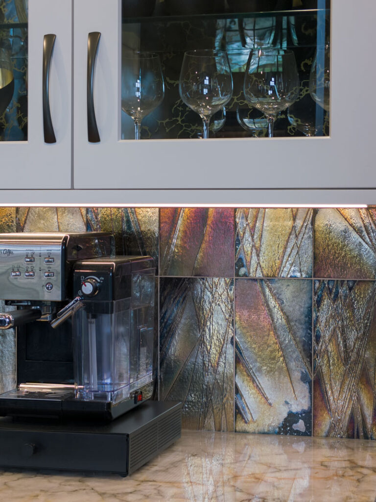 Elegant High-Contrast Kitchen - Richmond, IL - Drury Design