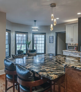 Elegant High-Contrast Kitchen - Richmond, IL - Drury Design