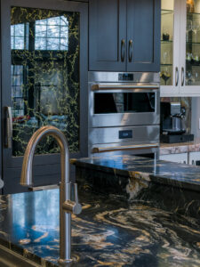 Elegant High-Contrast Kitchen - Richmond, IL - Drury Design