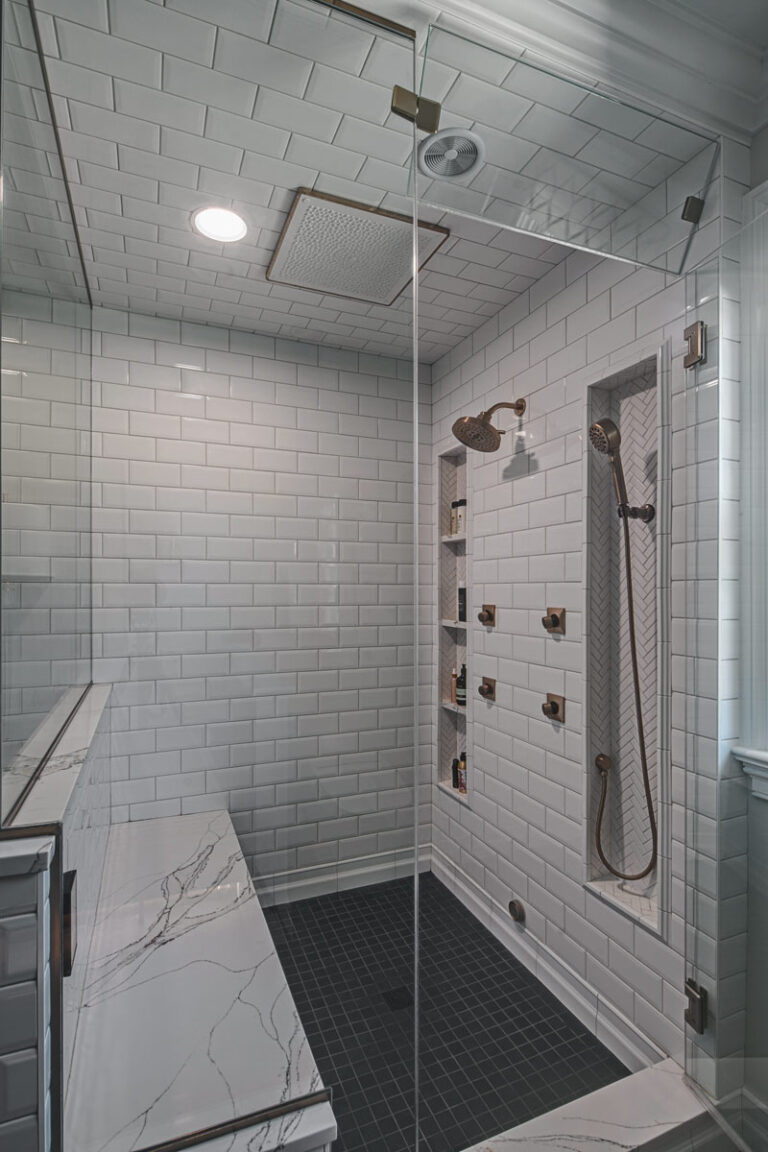 Classic Spa Primary Bathroom - Wheaton, IL - Drury Design