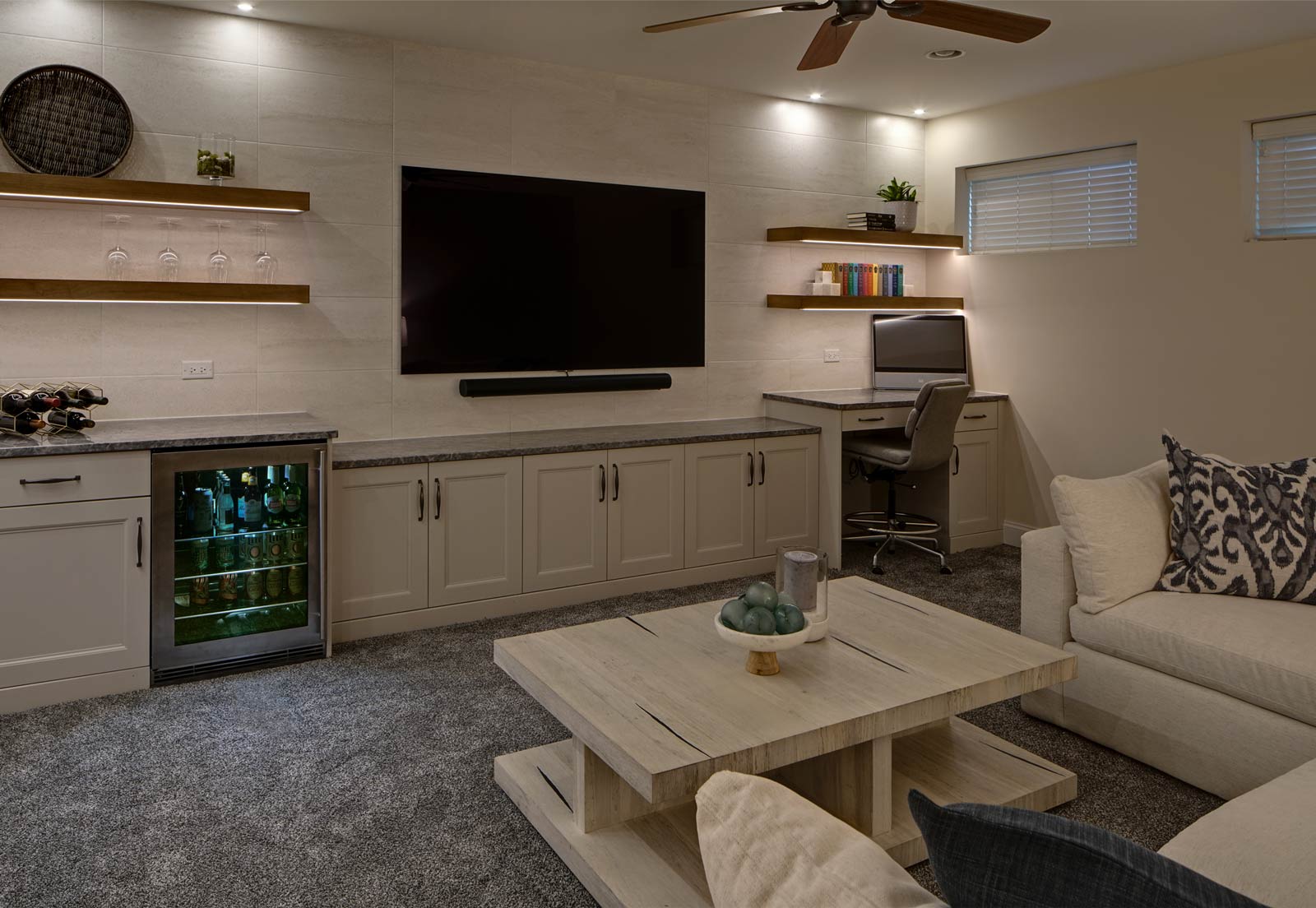 Modern Basement Remodel - Chicago's West Bucktown | Drury Design