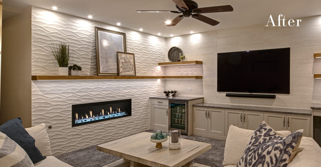 Modern Basement Remodel - Chicago's West Bucktown - Drury Design