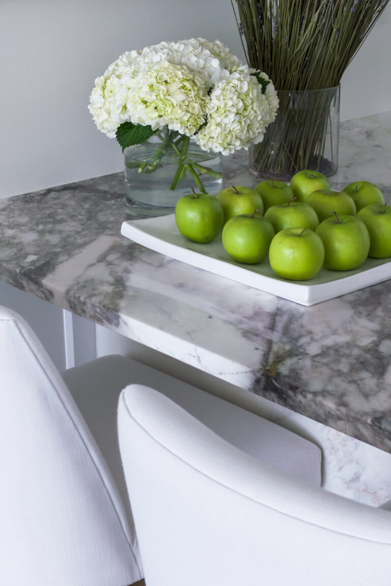 Luxe Marble Kitchen - Chicago's Gold Coast - Drury Design