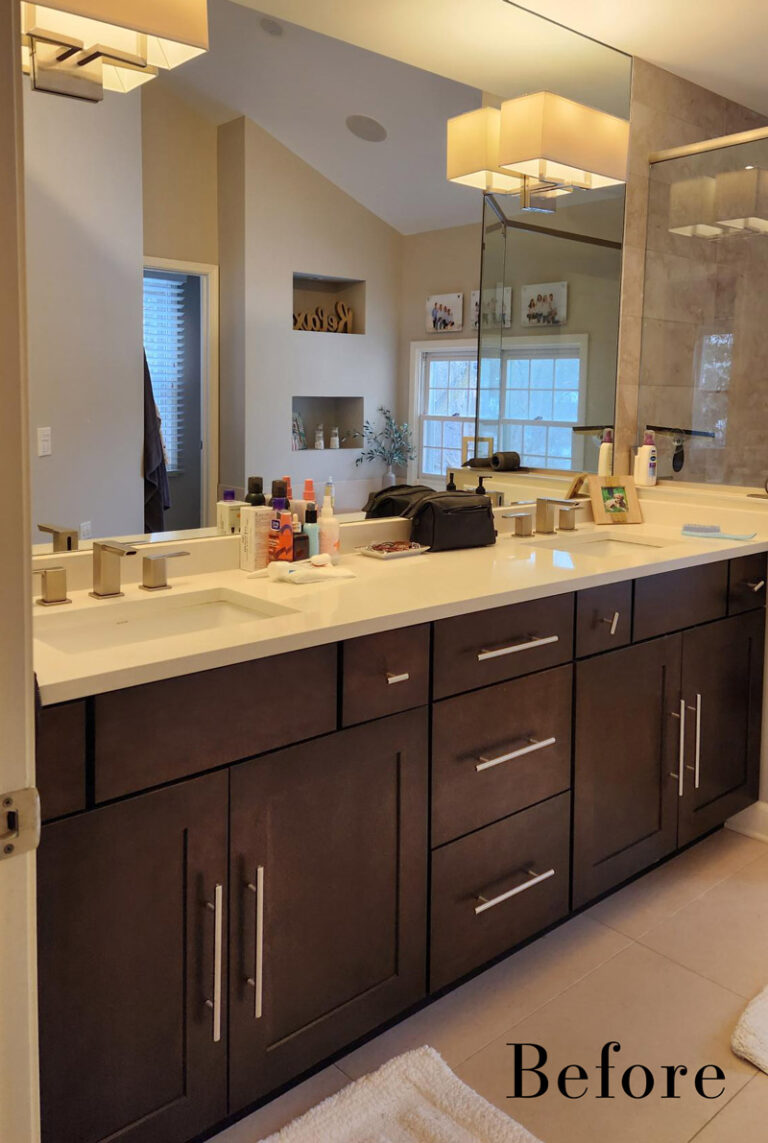 Organized Oasis - A Transitional Primary Bath Remodel - Kildeer, IL ...