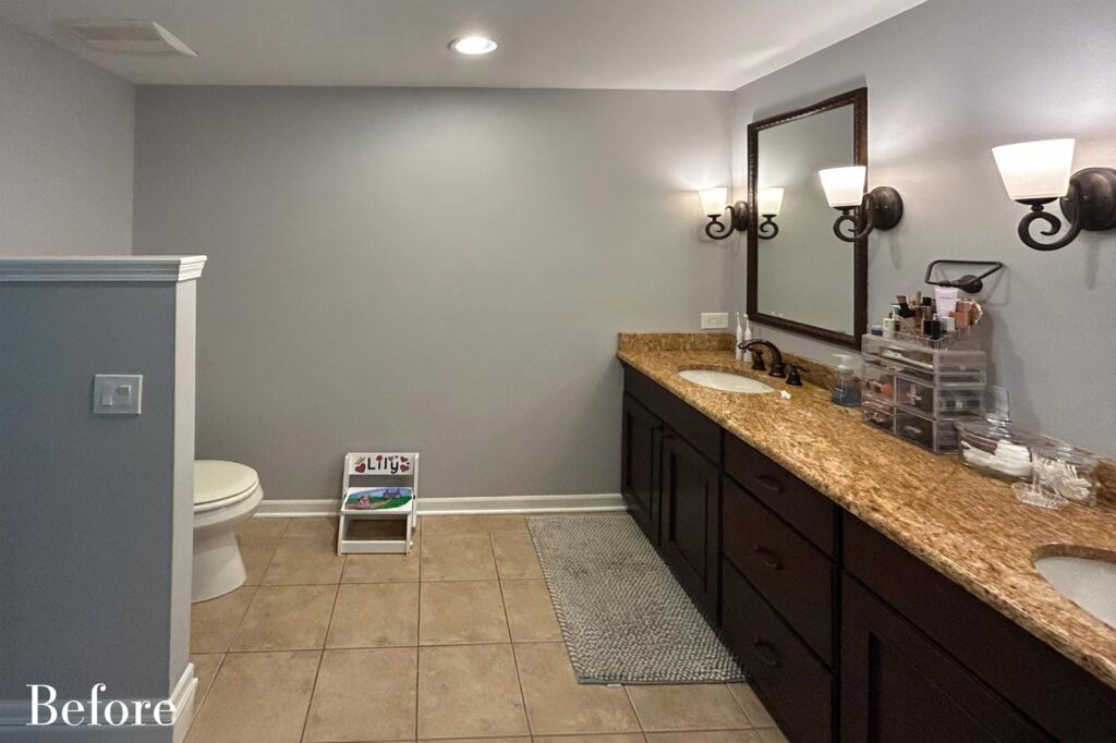 Elegant Primary Bathroom Remodel - Glen Ellyn, IL - Drury Design