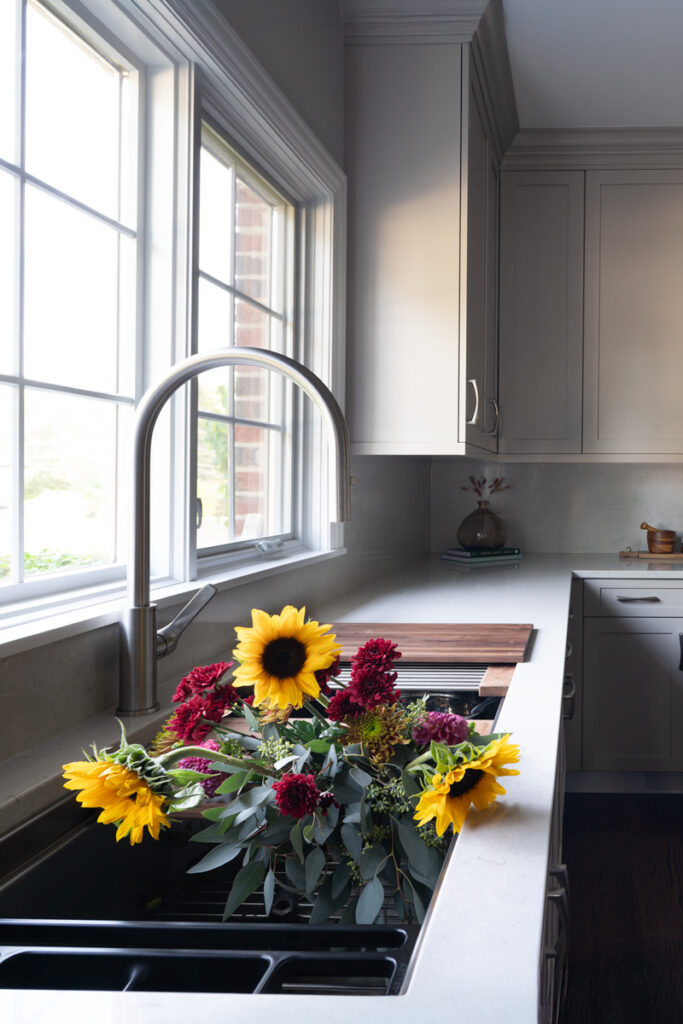 Transitional Kitchen with Wet Bar and Powder Room Refresh - Prospect ...